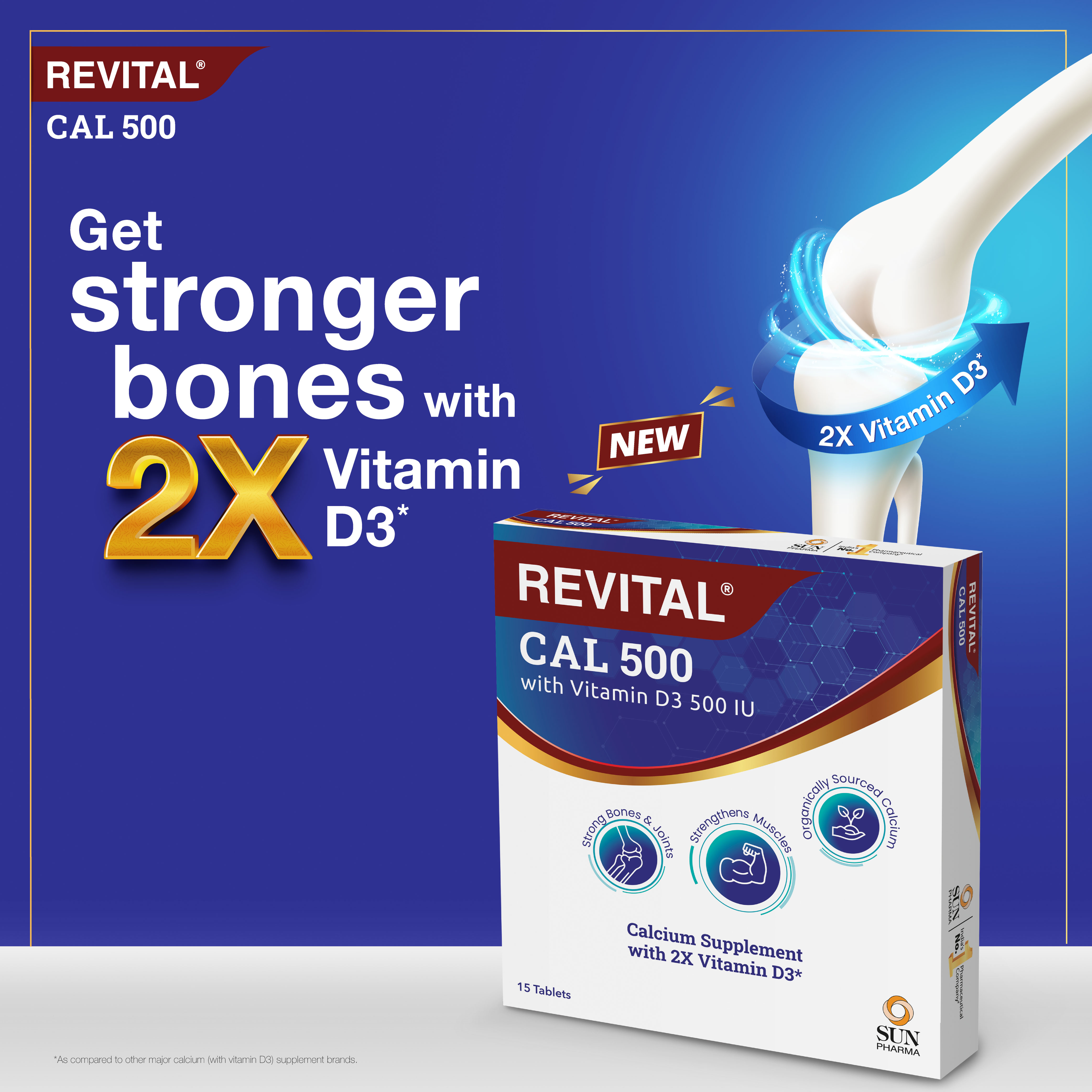 Revital Cal 500 Tablet: Buy box of 15.0 tablets at 𝗯𝗲𝘀𝘁 𝗽𝗿𝗶𝗰𝗲 in India ...