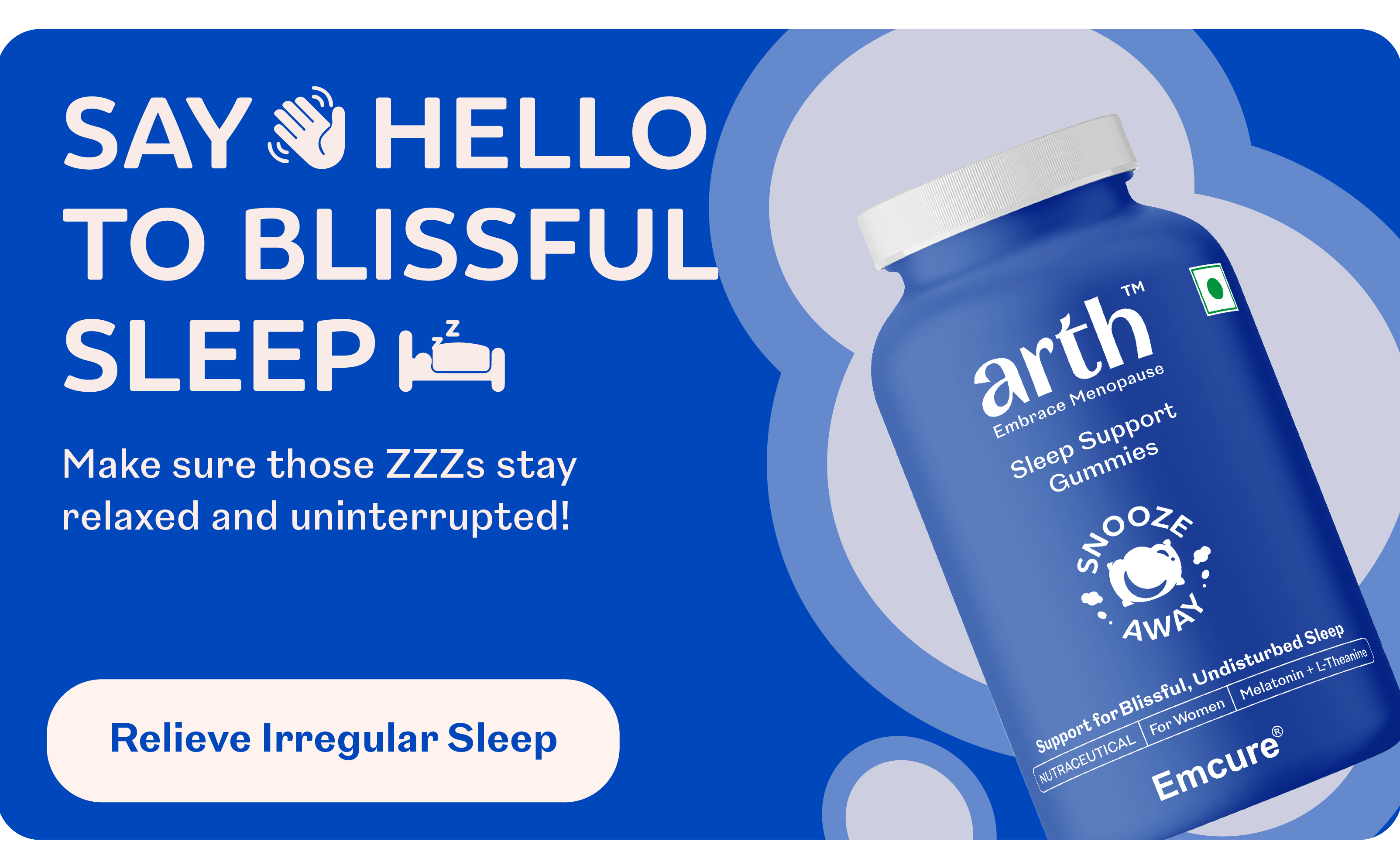 Arth Melatonin Sleep Support Gummies with L-theanine & Chamomile ...