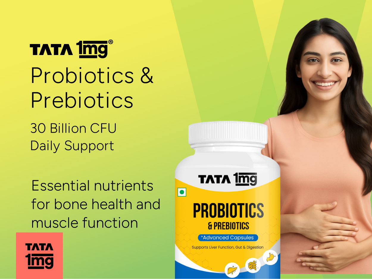 Probiotics 30 Billion CFUs+ Capsule with Prebiotic Fibre | by Tata 1mg ...