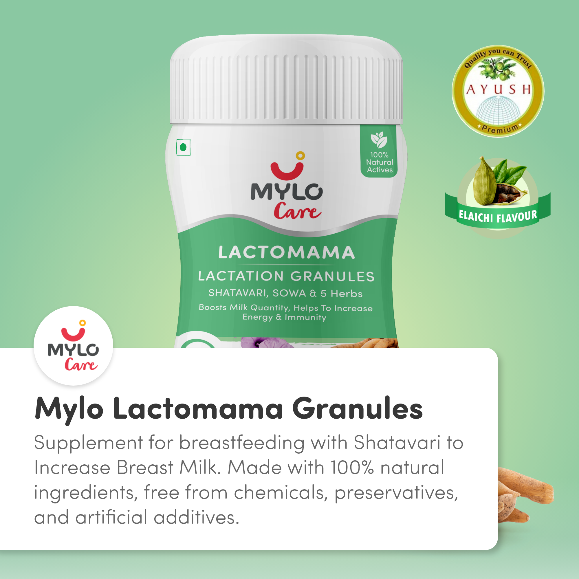 Mylo Lactomama Lactation Granules with Shatavari to Increase Breast ...